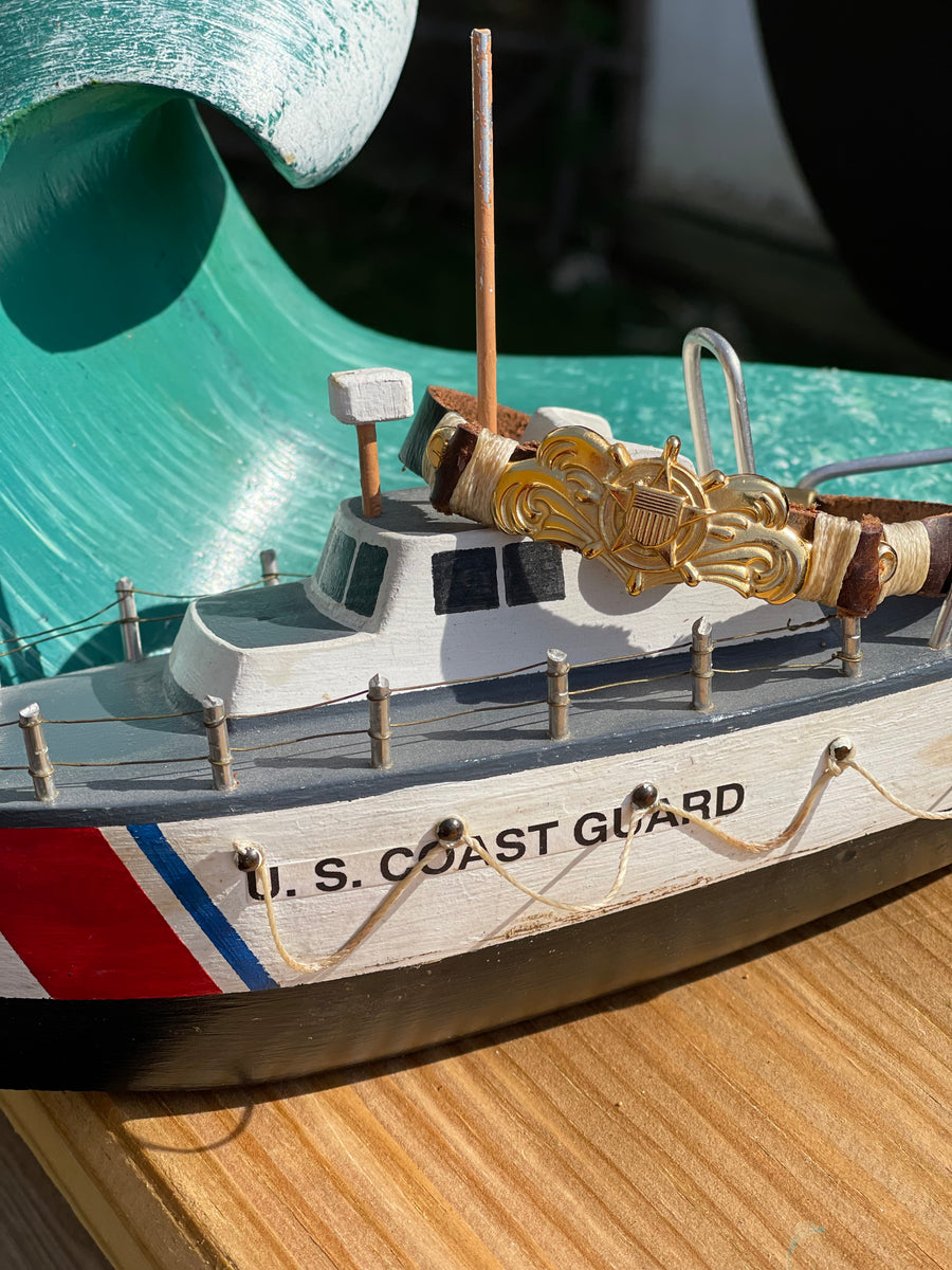 Handmade Coast Guard Officer Cutterman Insignia Leather Bracelet – The ...