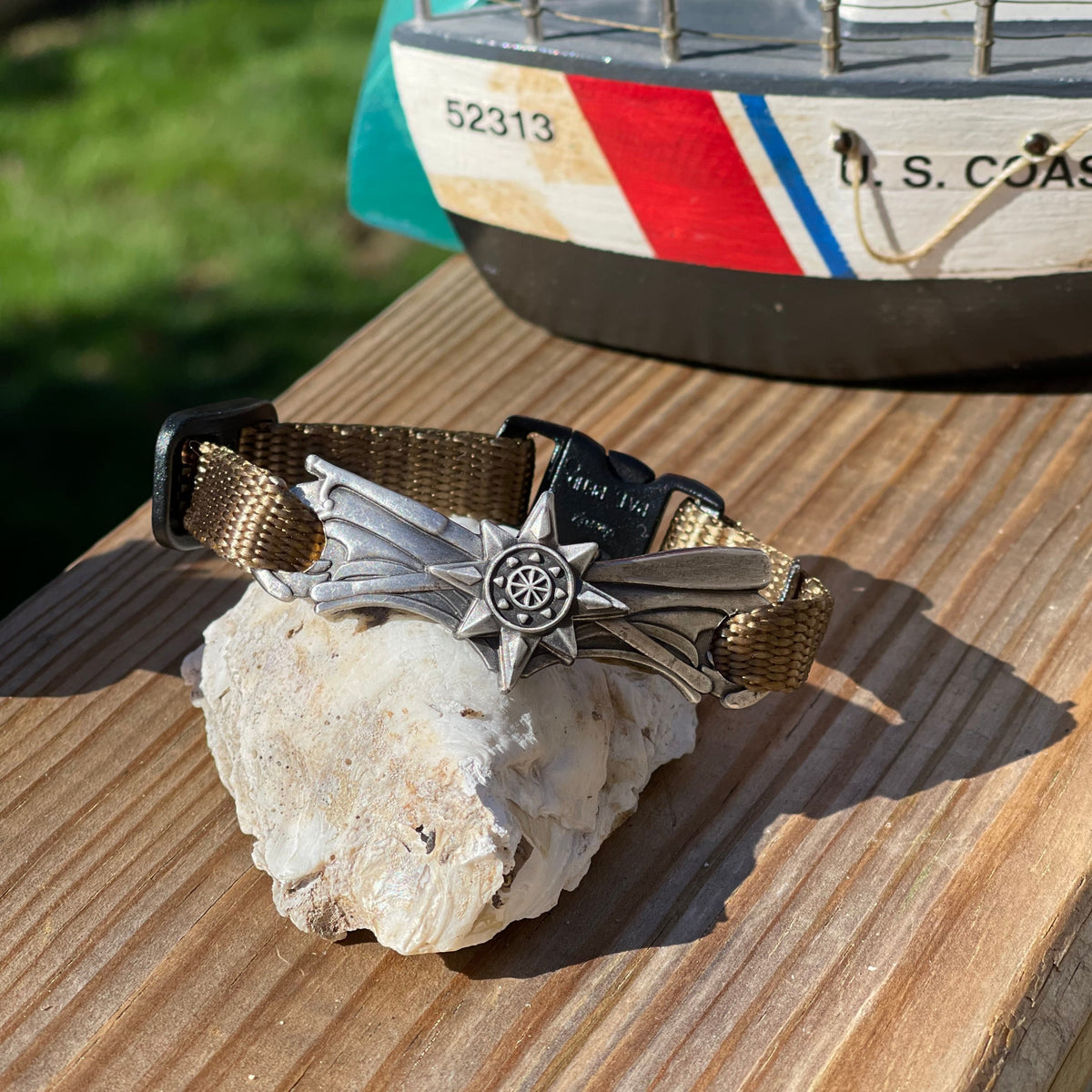 Handmade Coast Guard Boat Force Operations Insignia Adjustable Nylon B ...